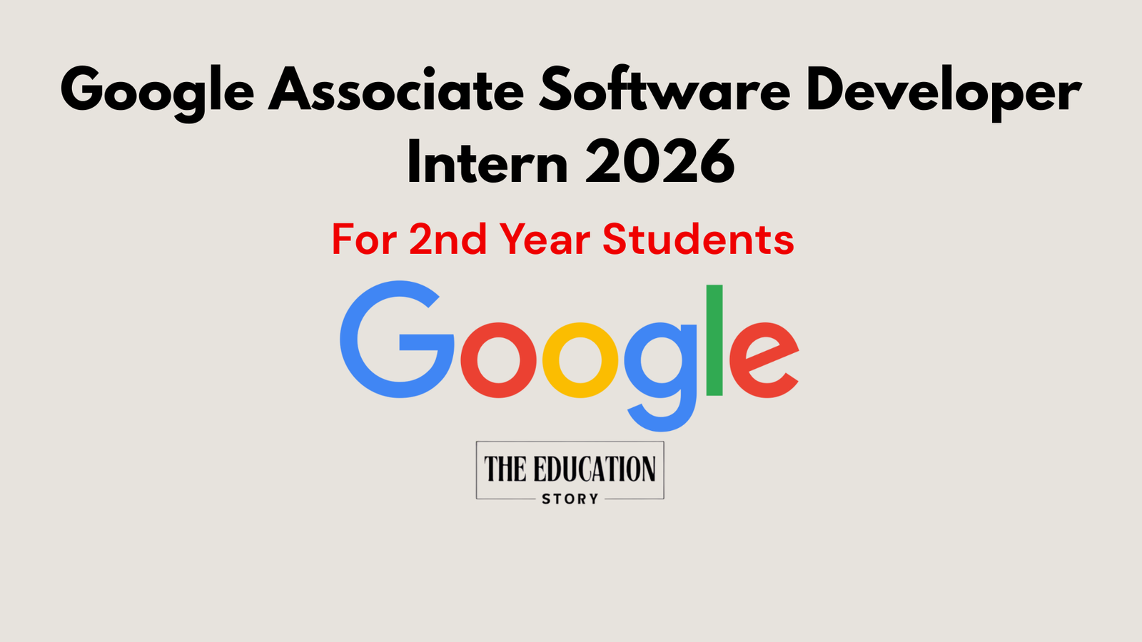 Google Associate Software Developer Intern 2026: Apply Now